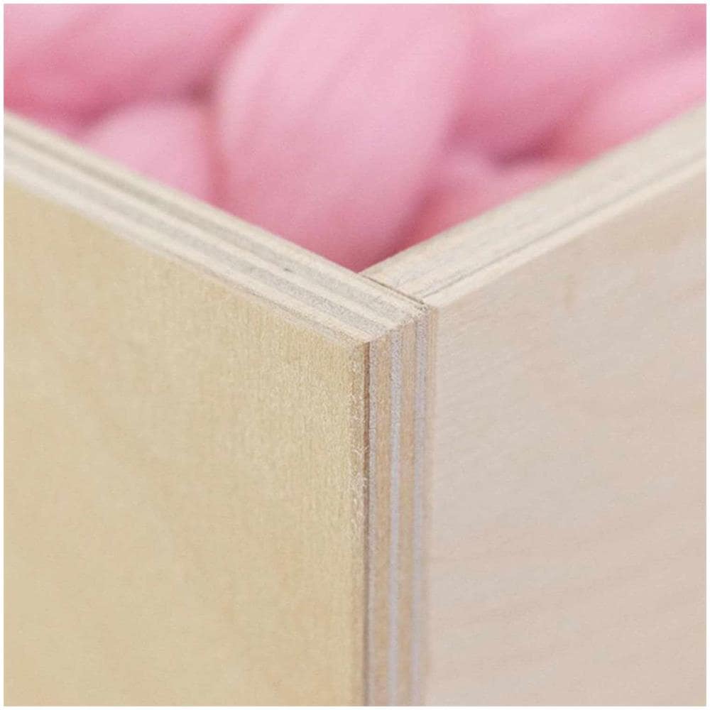 BENLEMI - Scatola Di Legno Modello 1 - Con Maniglie - Colore Blu ...