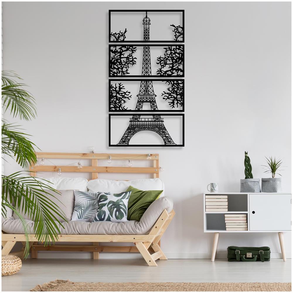 Dekory - Torre Eiffel Parigi Decorazione Murale In Metallo 112 X 62 Cm ...