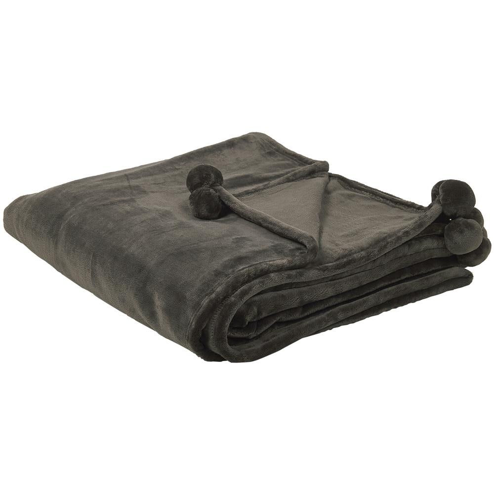 Beliani - Coperta In Color Grigio Scuro 200x220cm Terke - ePRICE