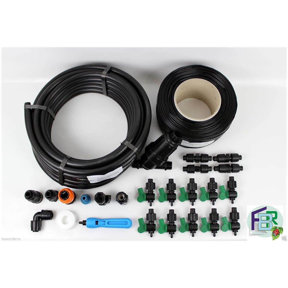 irritec - Kit Irrigazione Irrigo A Goccia Orto Ortaggi Frutteto 150 M² ...