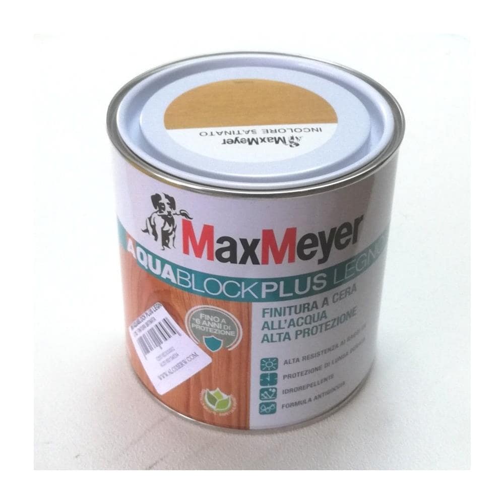 MAX MEYER - Max Meyer Aquablock Plus Legno 750ml Finitura Satinata A Cera - ePRICE