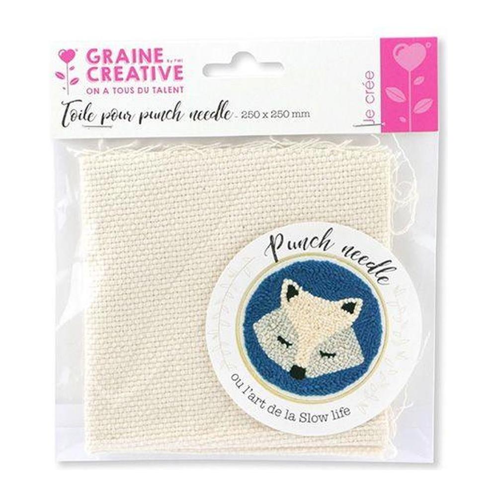 GRAINE CRÉATIVE - 2 Tele Per Punch Needle 25 X 25 Cm - ePRICE