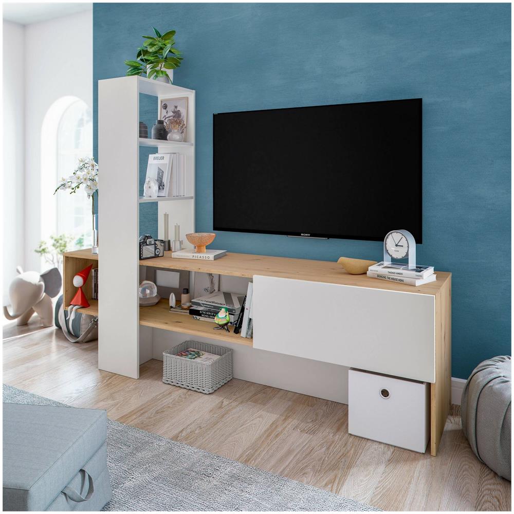 DMORA - Mobile Porta Tv Isa, Porta Tv Con 1 Anta, Mobile Soggiorno Con ...