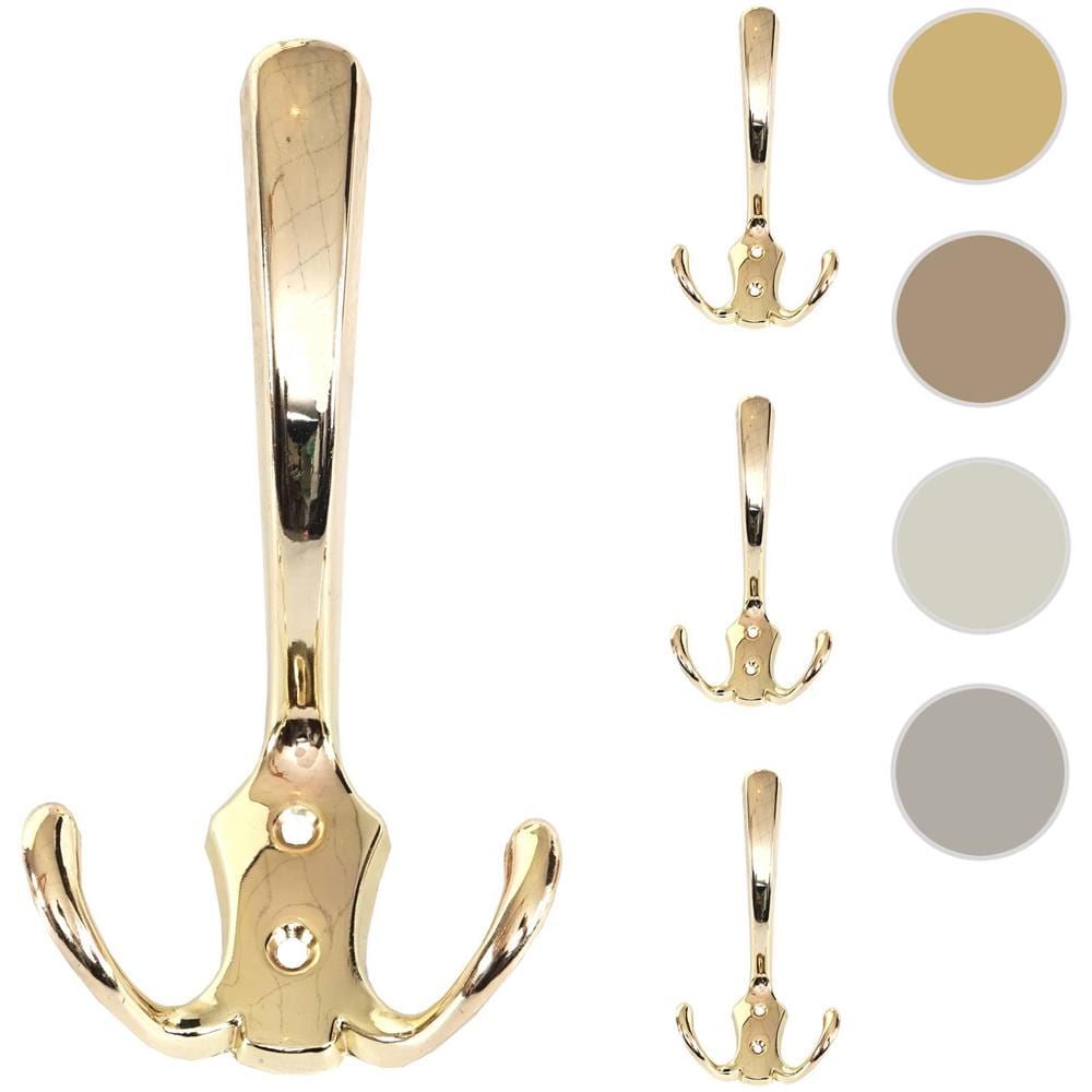 Mendler - Set 4x Ganci Decorativi Appendiabiti Hwc-d46 Metallo ~ Colore ...