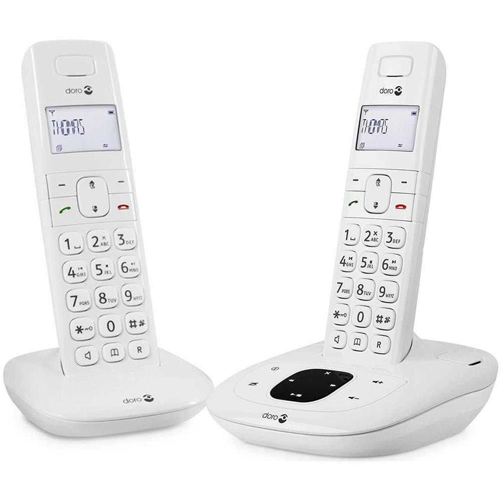 Doro - Set Di 2 Telefoni Cordless Senior Dect Doro Comfort 1015 Duo Con ...