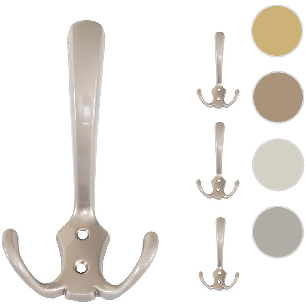 Mendler - Set 4x Ganci Decorativi Appendiabiti Hwc-d46 Metallo ~ Colore ...