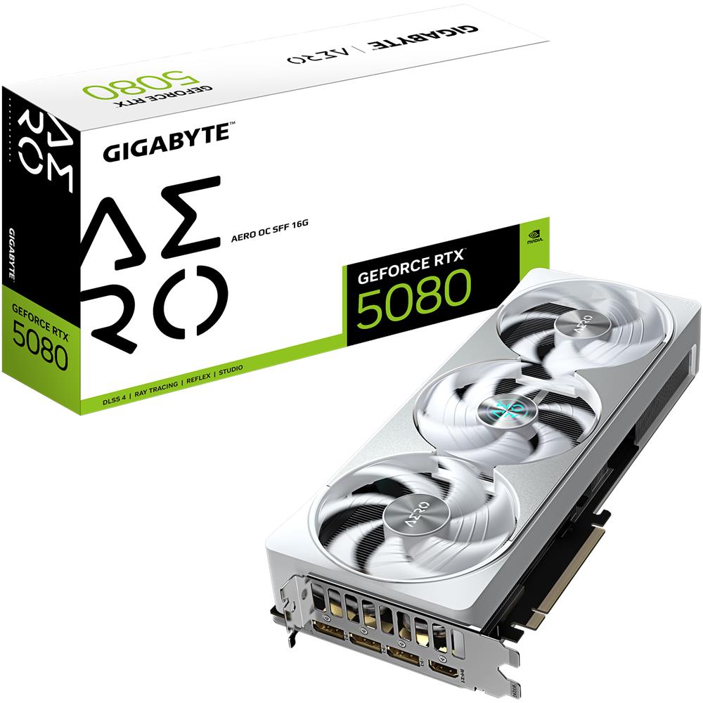 GIGABYTE - GeForce RTX 5080 AERO OC SFF 16G Scheda Grafica - 16GB GDDR7 ...