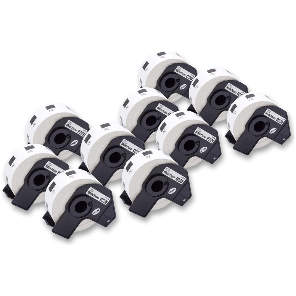 vhbw - 10x Vhbw Rotolo Etichette Adesive Rotonde Per Brother P-touch Ql ...