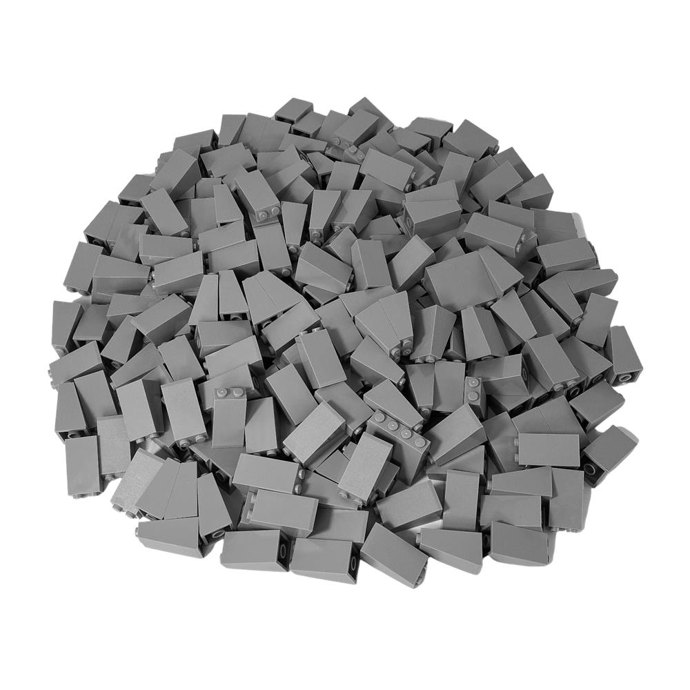 LEGO - 2x2x3 Roof Bricks Light Grey - 500 Pezzi - Mattoncini Grigio ...