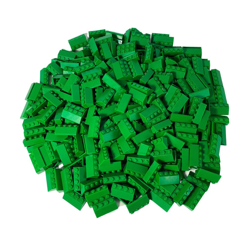 LEGO - Mattoncini Per Tetto 2x4 Verdi / 1000 Pezzi / Mattoncini Verdi ...