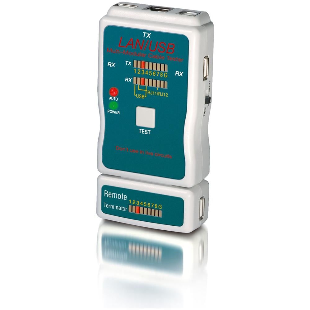 EQUIP - LAN Tester for Network- / Modular- / USB, 10BaseT, 100BaseTX ...