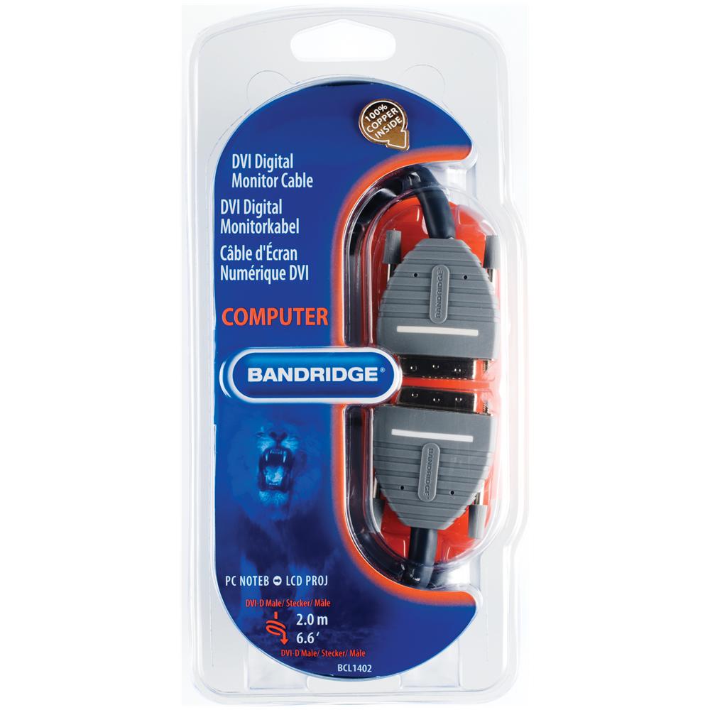 BANDRIDGE - BCL1402 2m DVI-D DVI-D Nero, Grigio cavo DVI - ePRICE