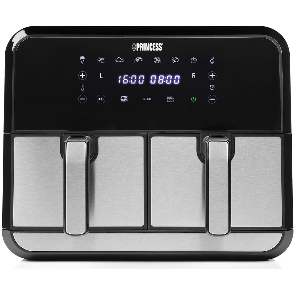 Princess - Friggitrice ad Aria 182074 Capacità 8 Litri 1700 Watt Colore Nero, Acciaio inox - ePRICE