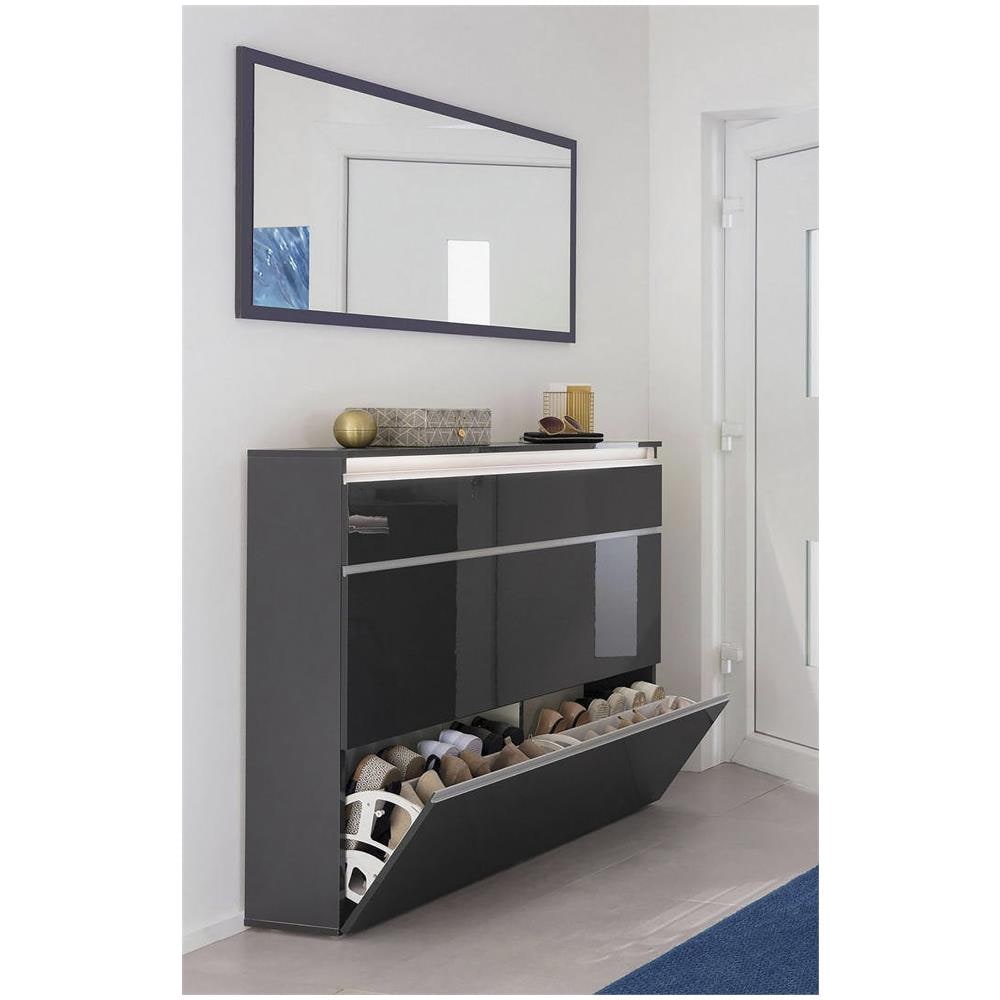 DMORA - Scarpiera Moderna, Made In Italy, A 2 Ante E 1 Anta A Ribalta ...
