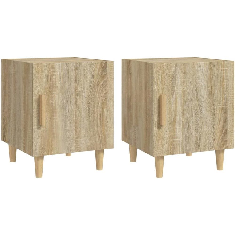 VIDAXL - Comodini 2 Pz Rovere Sonoma In Legno Multistrato - ePRICE