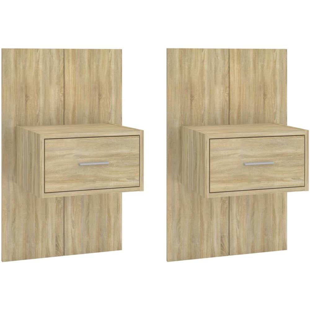 VIDAXL - Comodini a Muro 2 pz Rovere Sonoma - ePRICE