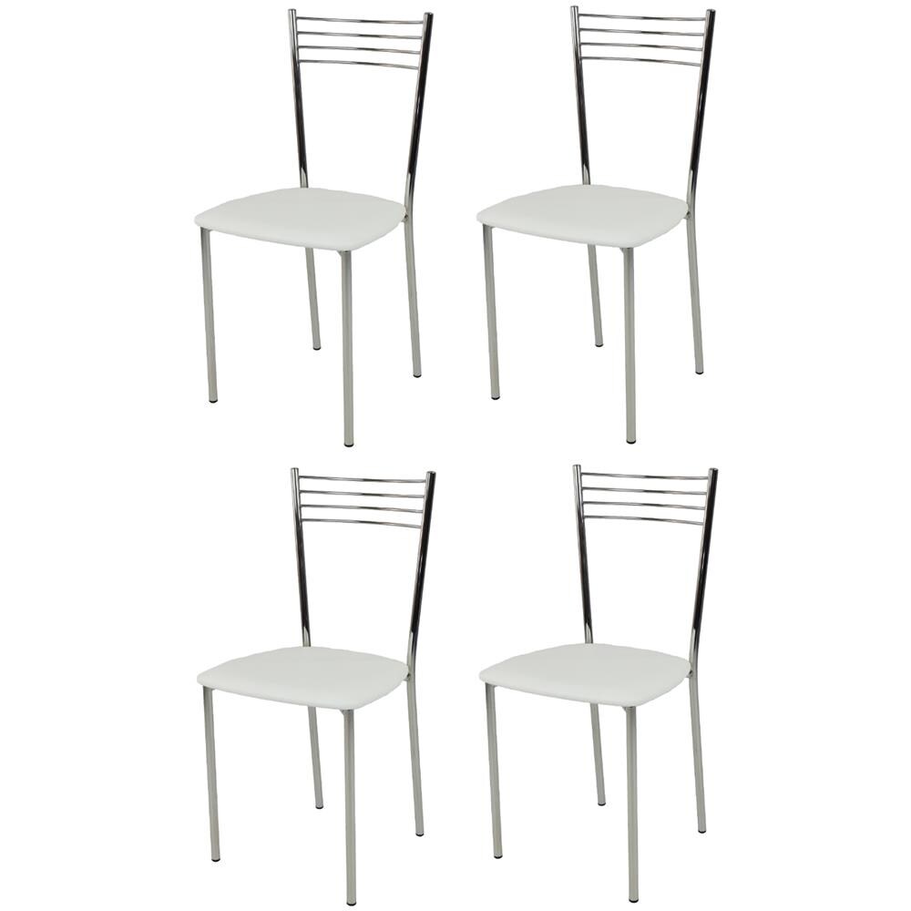 T M C S - Set 4 Sedie Modello Elena Per Cucina Bar E Sala Da Pranzo, Robusta Struttura In ...