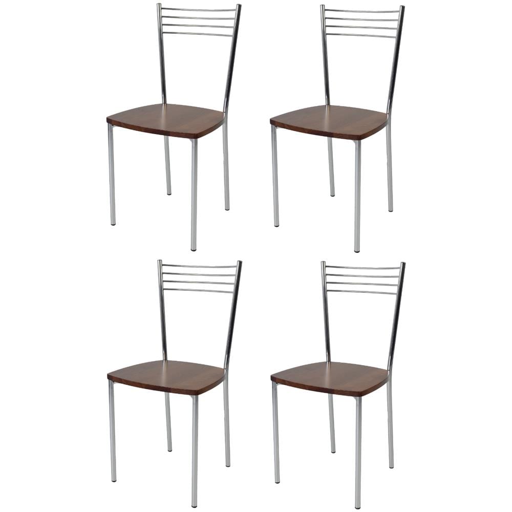 T M C S - Set 4 Sedie Modello Elena Per Cucina Bar E Sala Da Pranzo, Robusta Struttura In ...