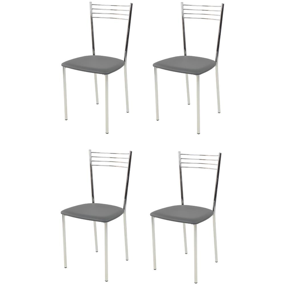 T M C S - Set 4 Sedie Modello Elena Per Cucina Bar E Sala Da Pranzo, Robusta Struttura In ...