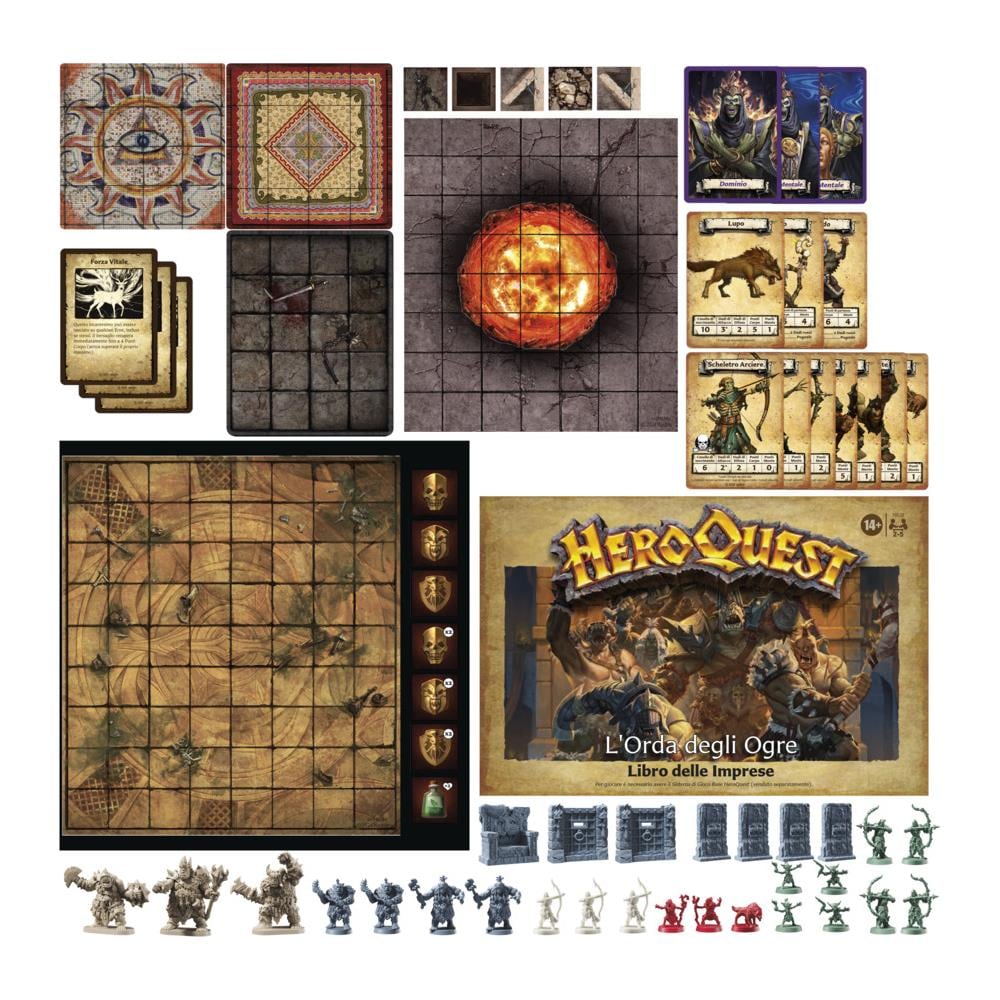 Hasbro Gaming - Avalon Hill HeroQuest, pack delle Imprese L'Orda degli ...