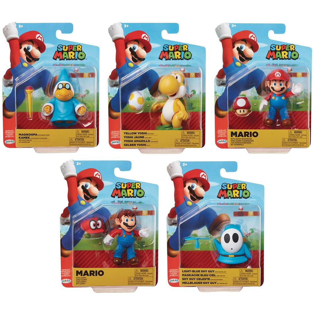 NINTENDO - Super Mario Wave Figure Set 19 10 Cm (espositore Da 12 Pezzi ...
