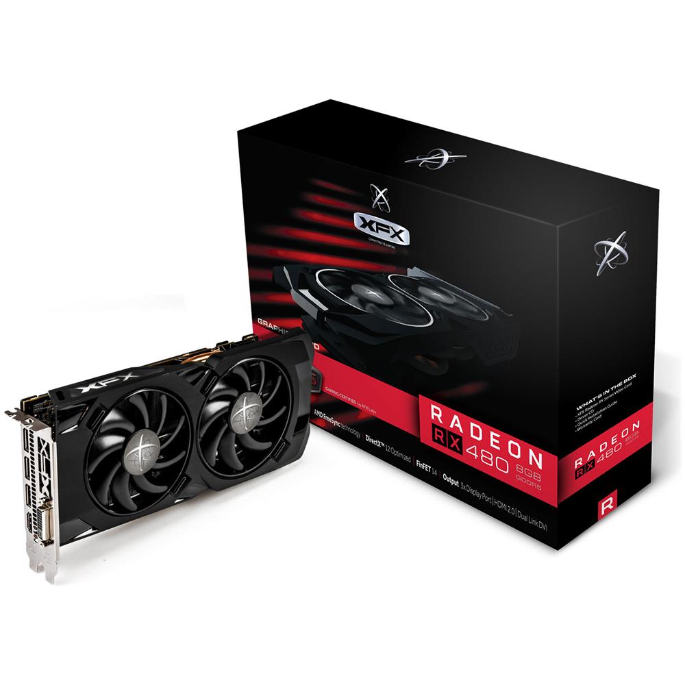 XFX - Radeon RX 480 4 GB GDDR5 Pci-E HDMI 2.0b / 3xDisplay Port 1.4 RS ...