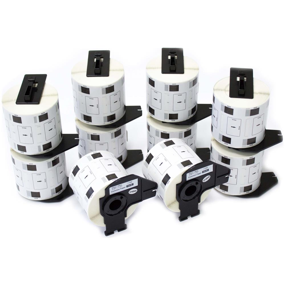 vhbw - 10x Rotolo Etichette Adesive Per Brother P-touch Ql-710, Ql-710w ...