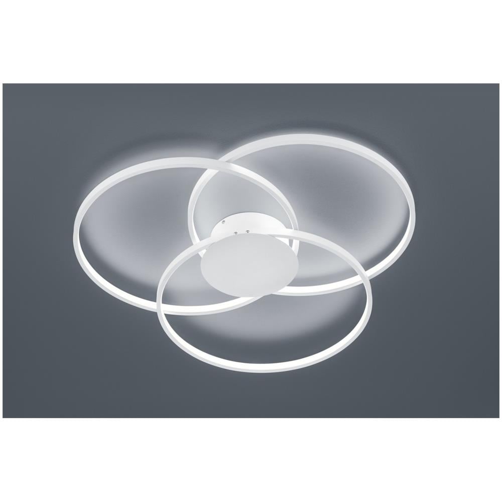 IPERBRIKO - Sedona Applique Led 3 Cerchi Bianco Satinato Dimmerabile 3 ...