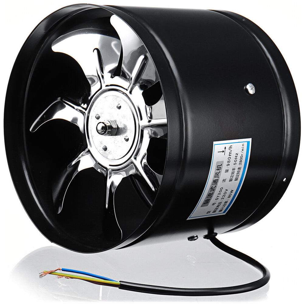 JUSTGREENBOX - 7 Pollici 220v 80w Inline Duct Fan Booster Exhaust ...