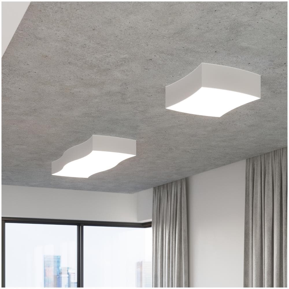 SOLLUX LIGHTING - Sollux Lighting Lampada Da Soffitto Square 1 Bianco ...