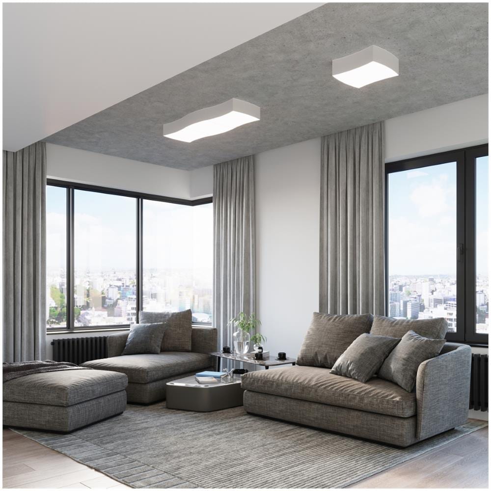 SOLLUX LIGHTING - Sollux Lighting Lampada Da Soffitto Square 1 Bianco ...