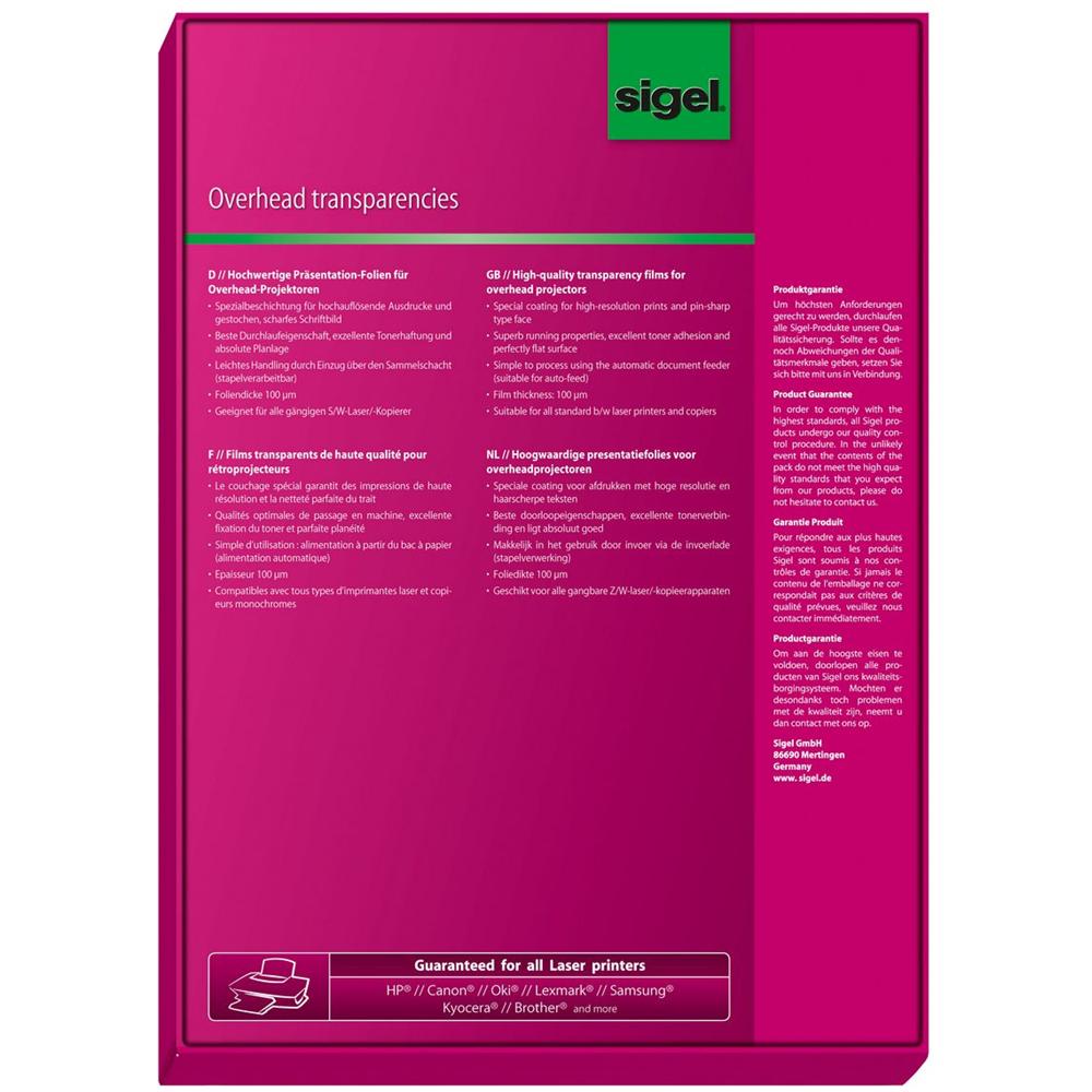 Sigel - LF419, Trasparente, Laser, A4 (210×297 mm) - ePRICE