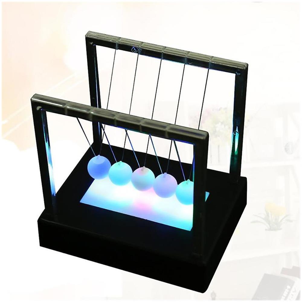 HTN - Newtons Cradle Led Led Up Kinetic Energy Home Office Science Toys ...