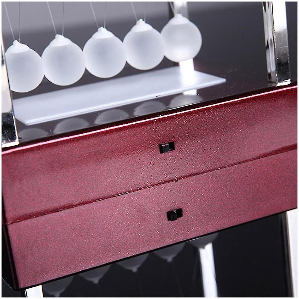 HTN - Newtons Cradle Led Led Up Kinetic Energy Home Office Science Toys ...
