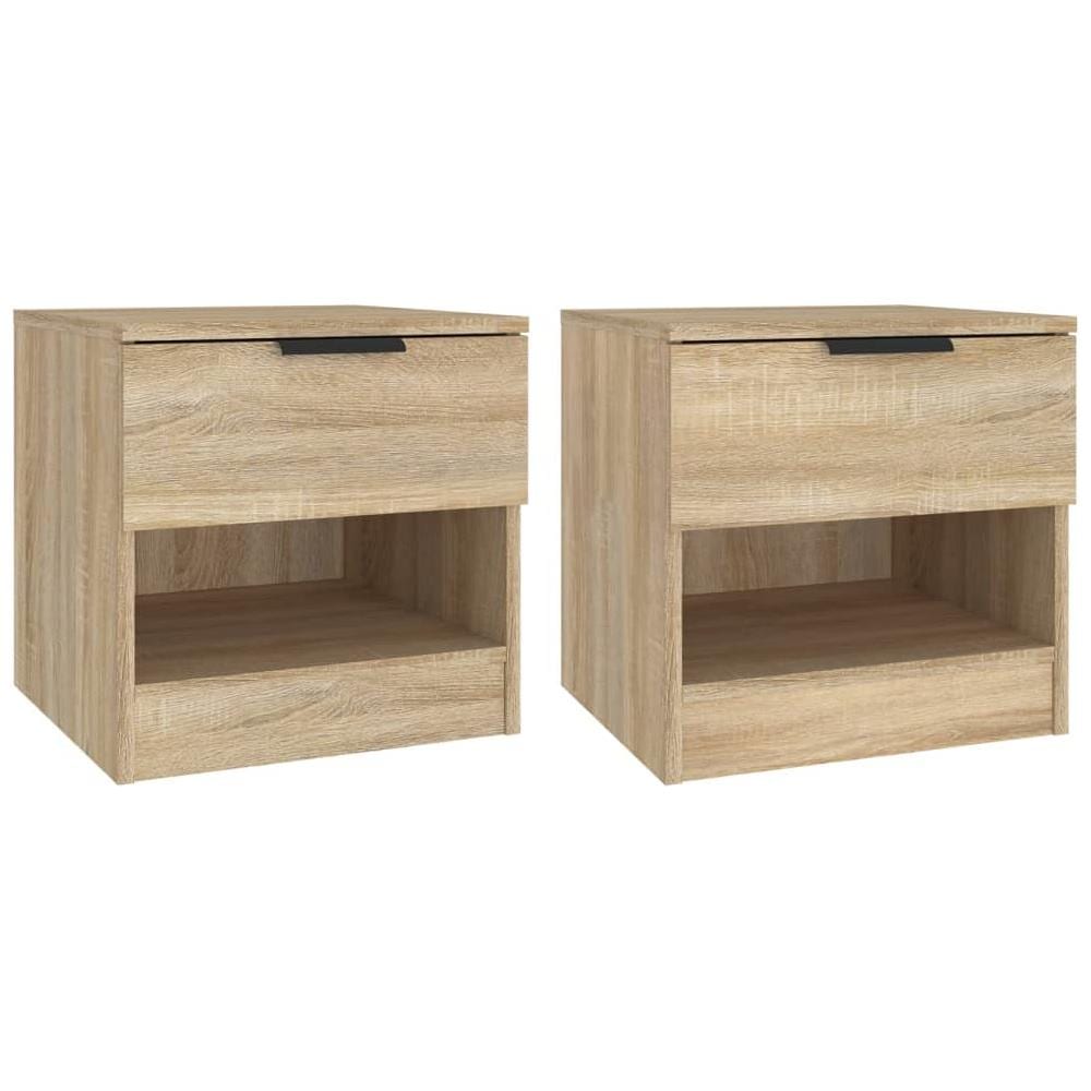 VIDAXL - Comodini 2 Pz Rovere Sonoma In Legno Multistrato - ePRICE