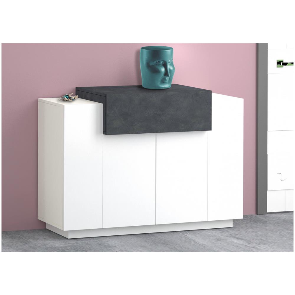 DMORA - Scarpiera Moderna, Made In Italy, A 2 Ante E 1 Anta A Ribalta ...