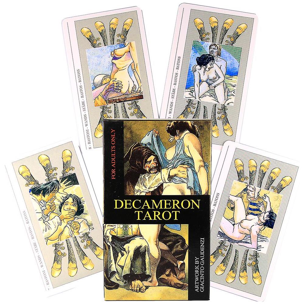 HTN - Decameron Tarot Deck Carte Della Contene Della Misterio Divinazione Divinazione Decchi ...