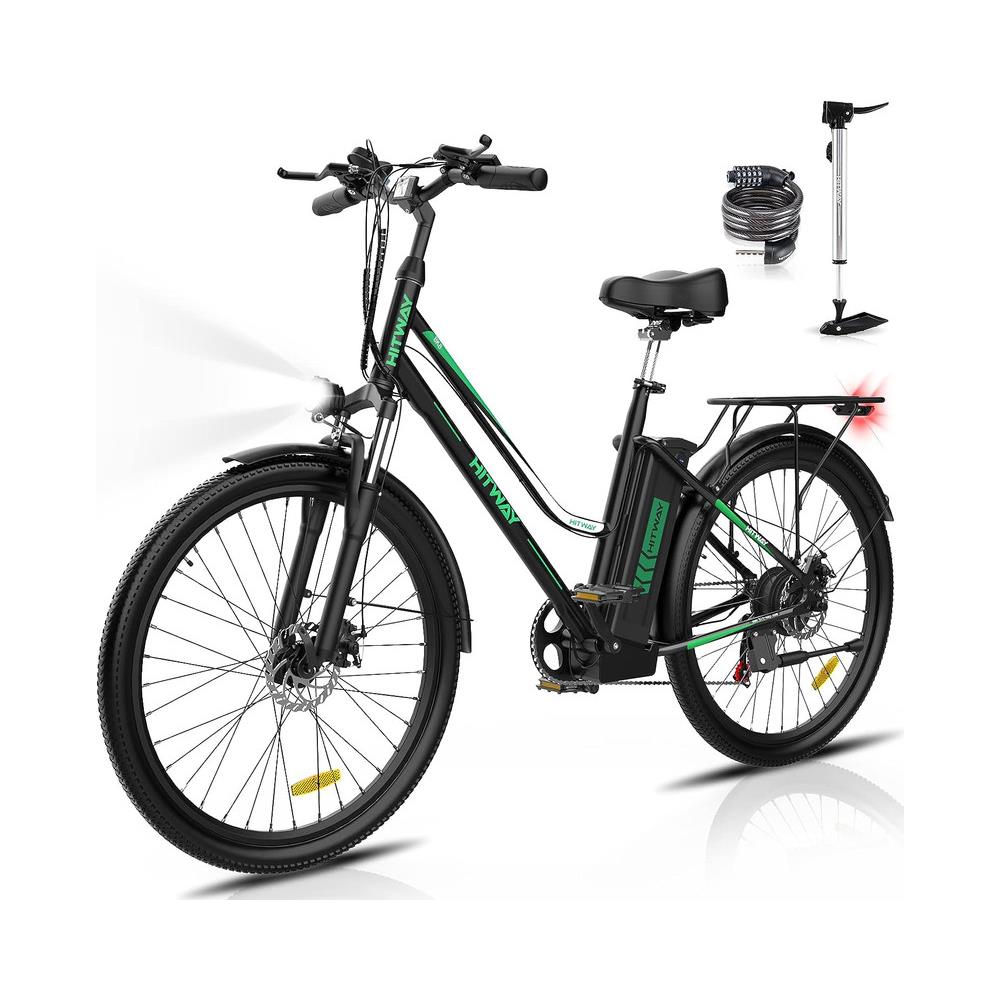 HITWAY - Bk8 Bicicletta Elettrica 26” Bici Elettrica Adulto City E-bike ...