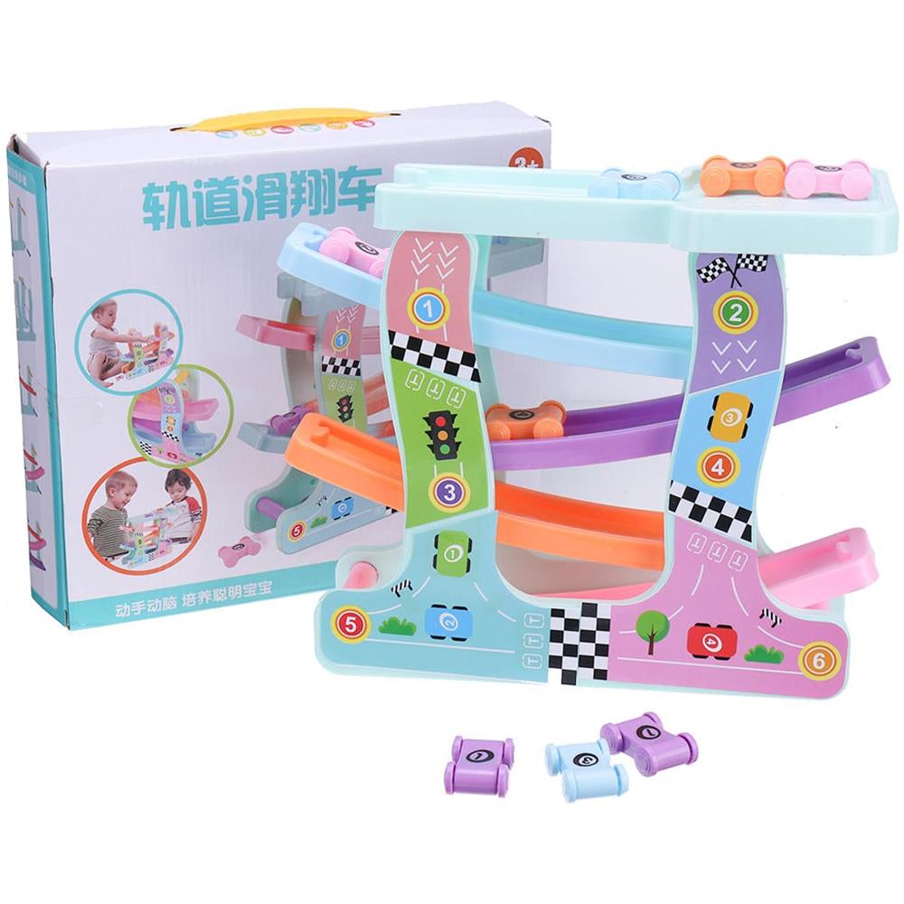 JUSTGREENBOX - Click Clack Racetrack In Legno Per Bambini Auto Slider ...