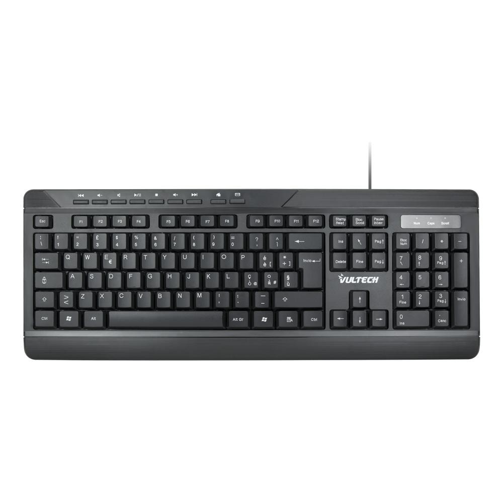 VULTECH - Tastiera USB KEY-640M (Layout Italiano) Colore Nero - ePRICE