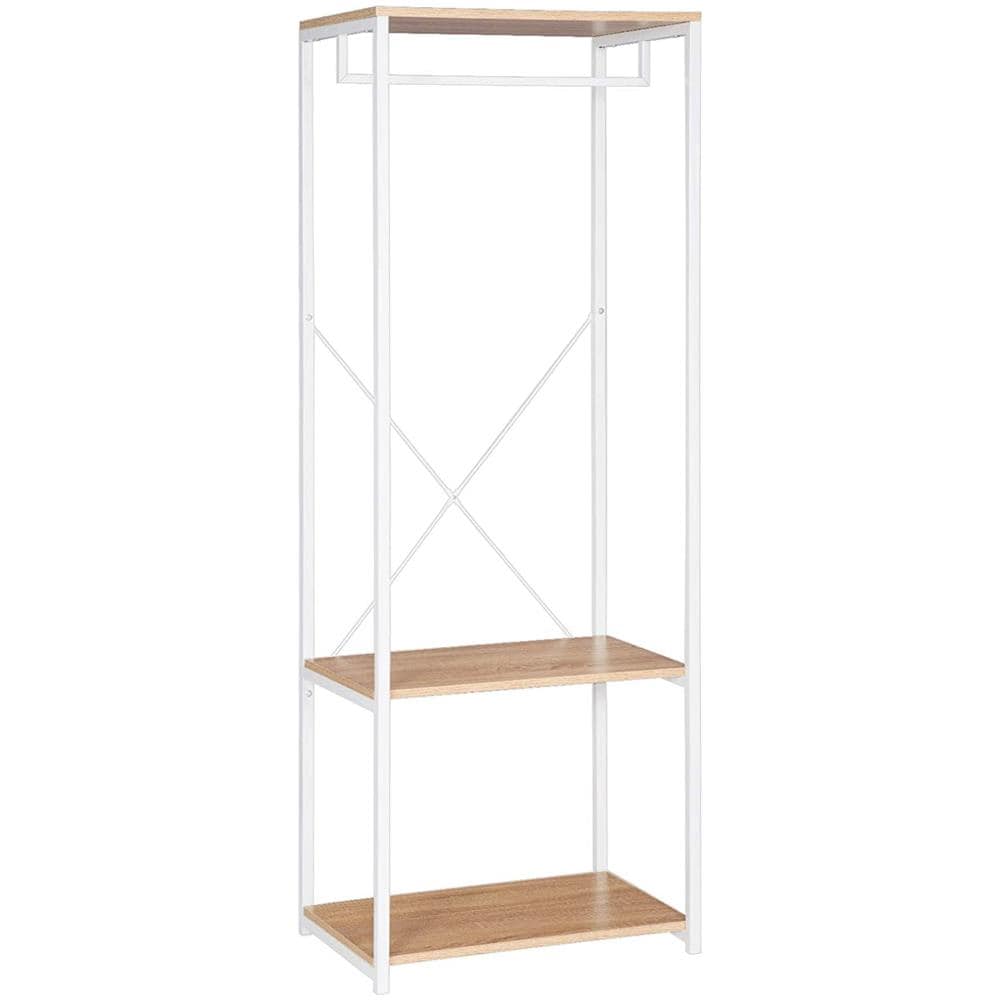 WOLTU - Stand Appendiabiti Attaccapanni Guardaroba Scaffale A 3 Ripiani ...