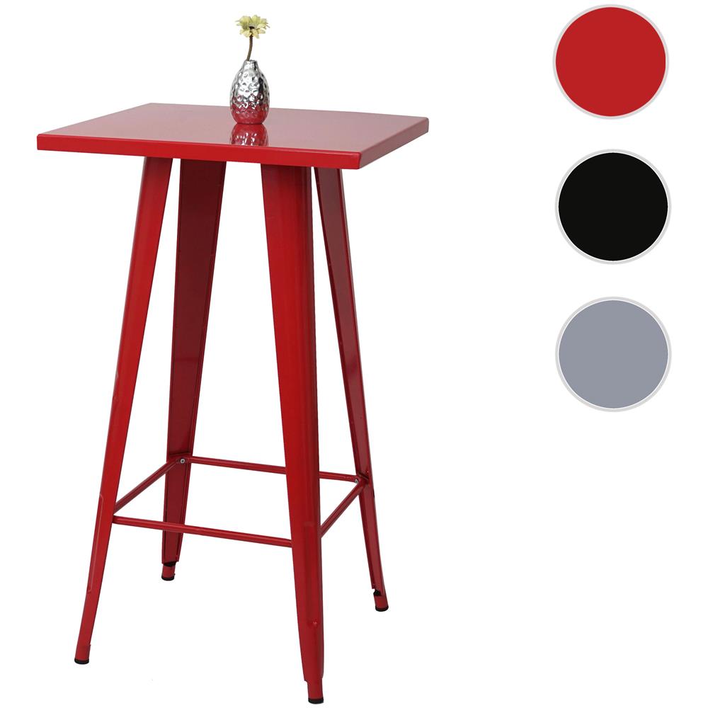Mendler - Tavolo Tavolino Bar Quadrato Design Industriale Hwc-a73 ...
