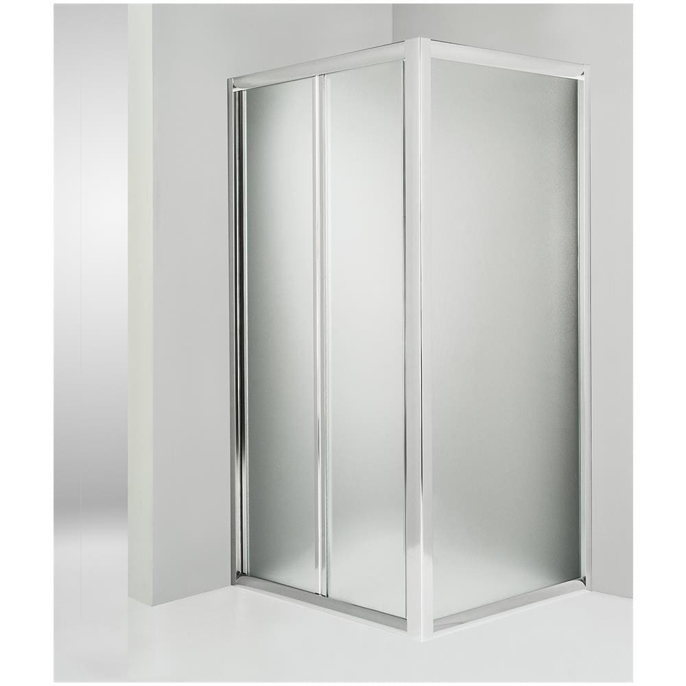 HYDRA - Box Doccia Angolare Anta Fissa Porta Soffietto 90x100 Cm Opaco ...