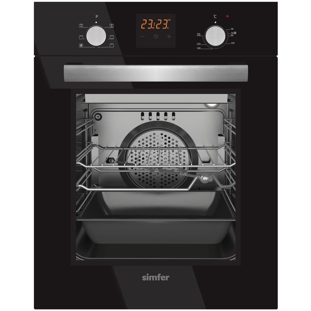 SIMFER - Oven 4207bersp 47 L, Nero, Facile Da Pulire, Manopole A Scomparsa, Larghezza 45 Cm, Da ...