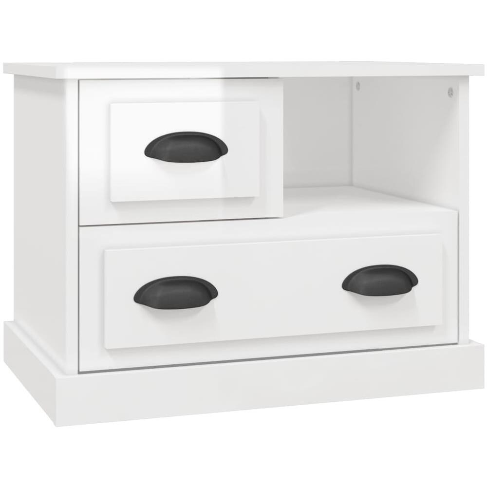 VIDAXL - Comodino Bianco Lucido 60x39x45 Cm - ePRICE