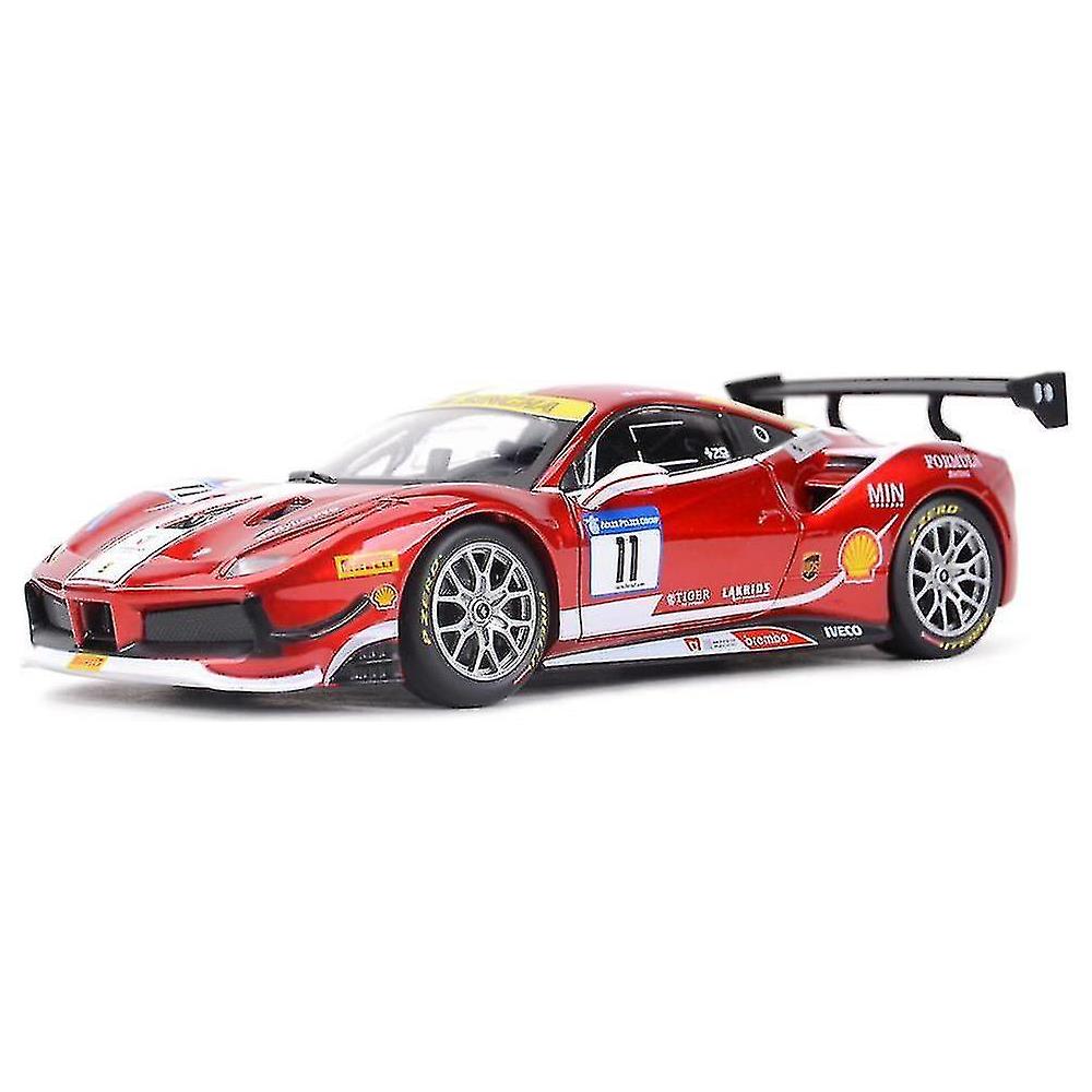 HTN - 1:24 Ferrari 488 Formula Racing Sports Car Vehicles Static Fast ...