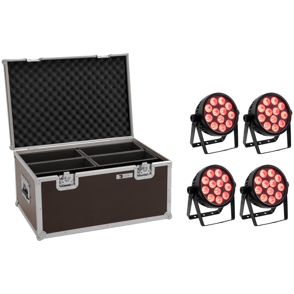 EUROLITE - Set 4x Led 7c-12 Silent Slim Spot + Case - ePRICE