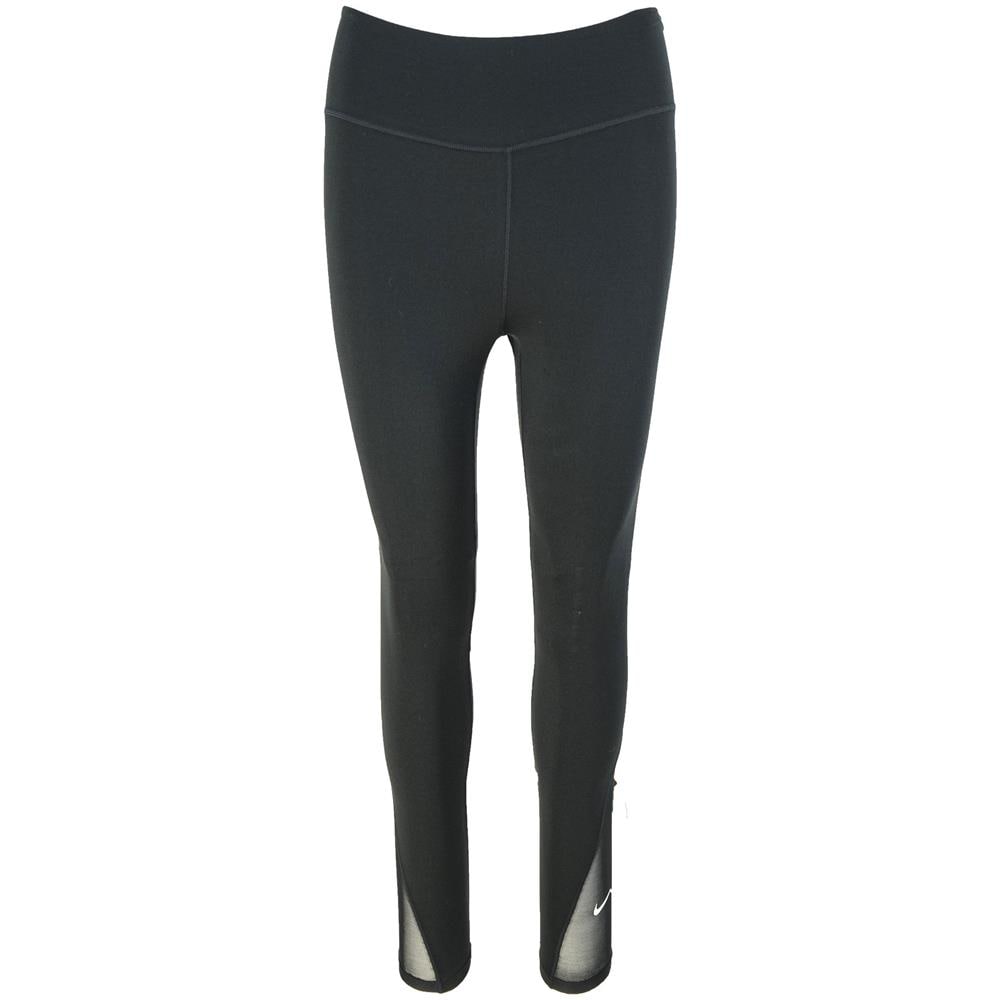 NIKE - One Mid-rise 78 Mesh-panelled Leggings Dd0249-010, Donne, Nero ...