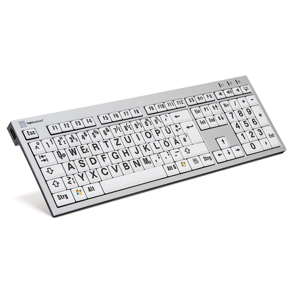 LogicKeyboard - Tastiera USB LKB-LPRNTBW-AJPU-DE (Layout Tedesco ...