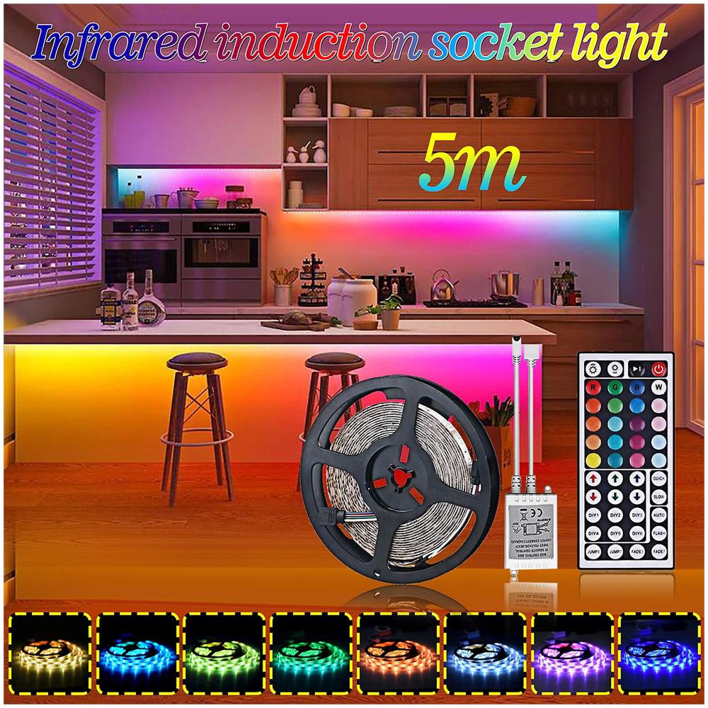 HTN - Striscia A Led Con Spina Con Striscia Led Rgb Flessibile Leggera ...